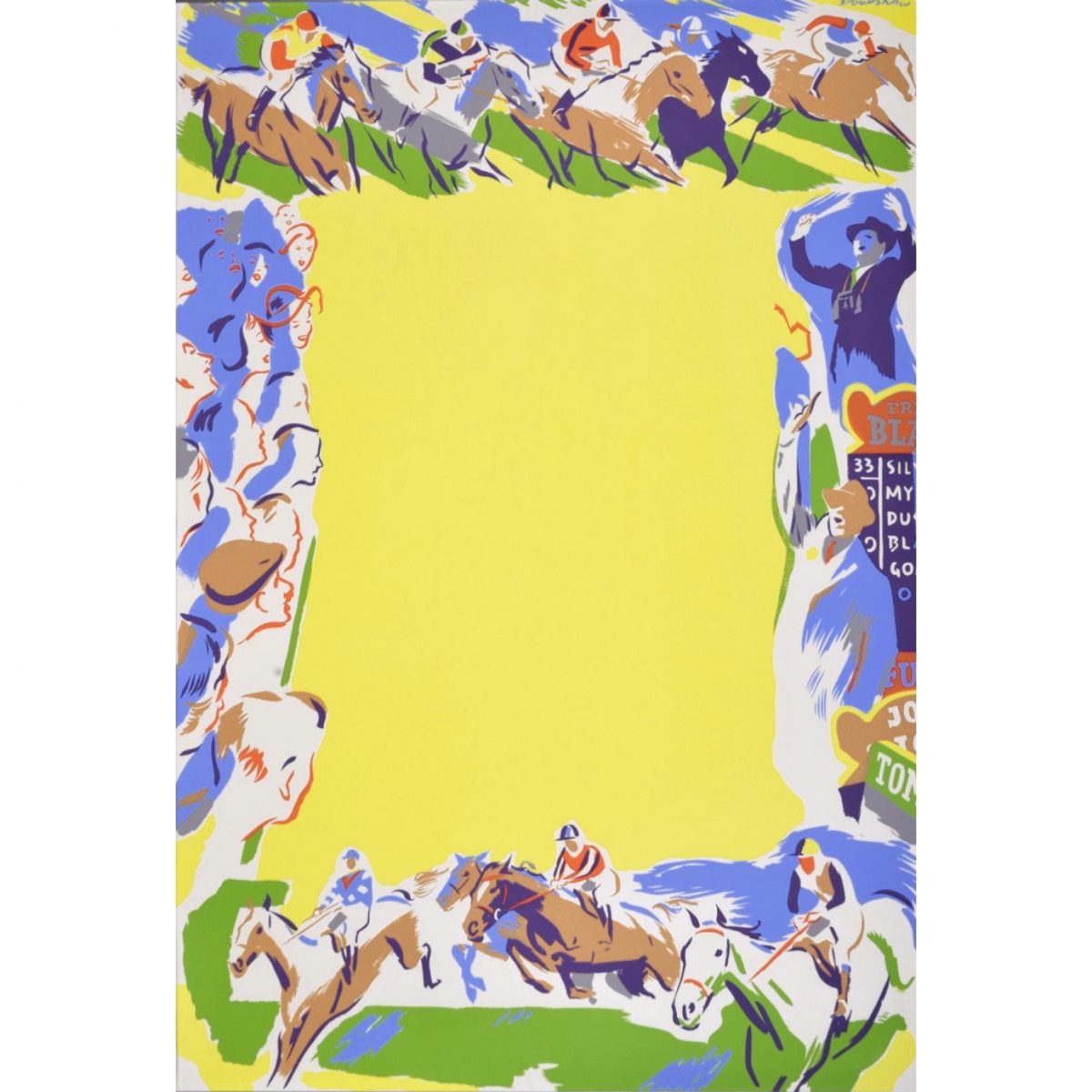 Percy Drake Brookshaw Horse Racing Coach Poster - Manning Fine Art