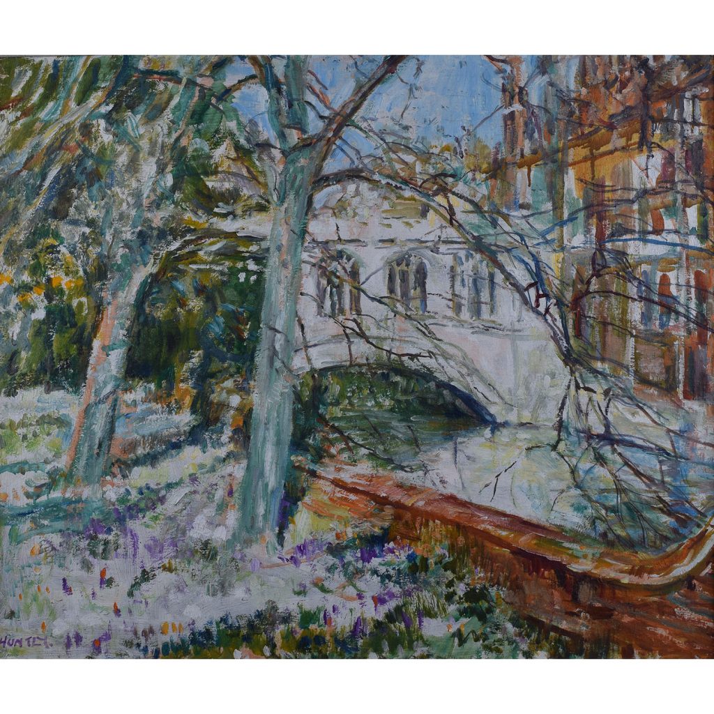 Nancy Huntly St John's College Bridge of Sighs Cambridge oil on canvas ...