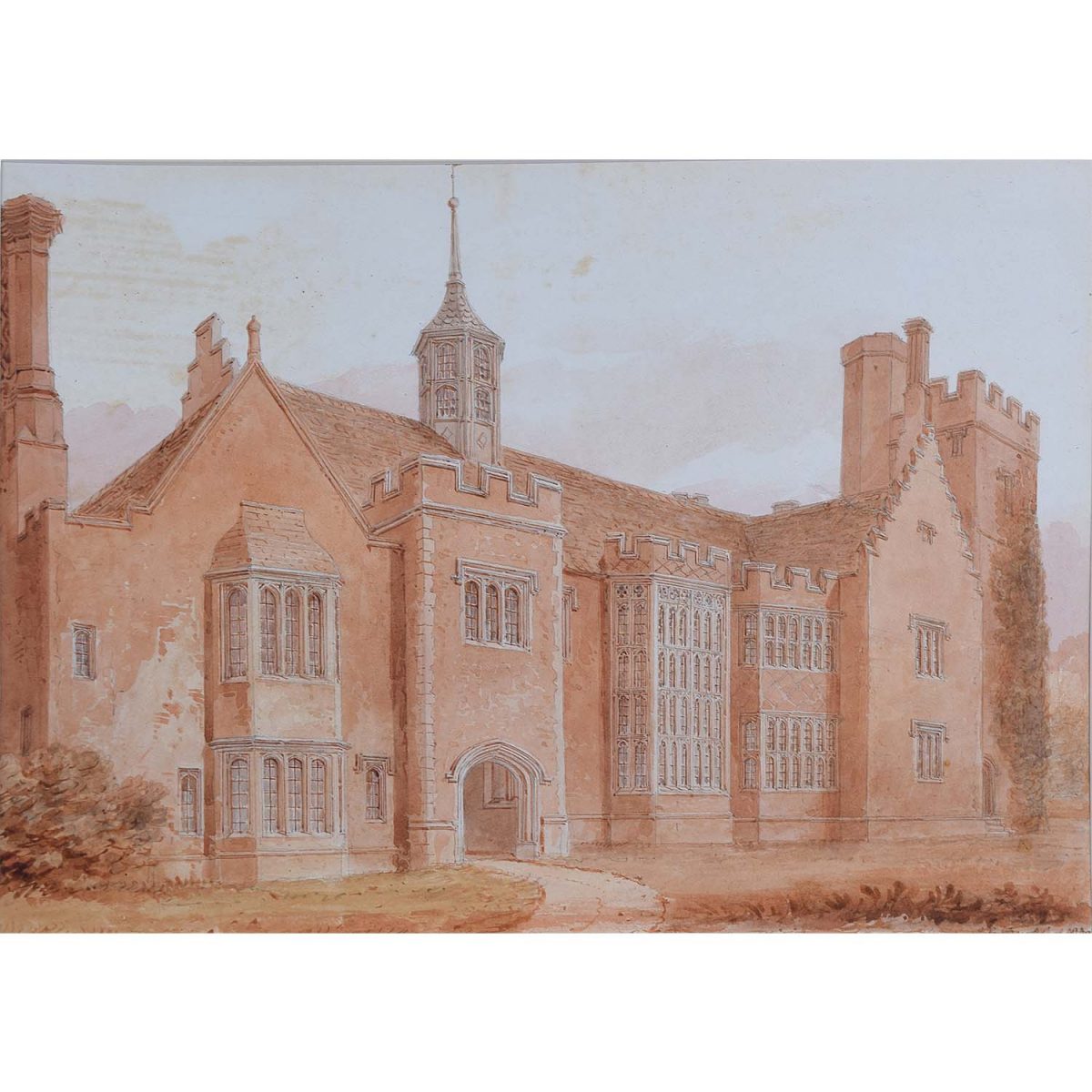 John Chessell Buckler (1793-1894) Horham Hall Essex 1830 - Manning Fine Art