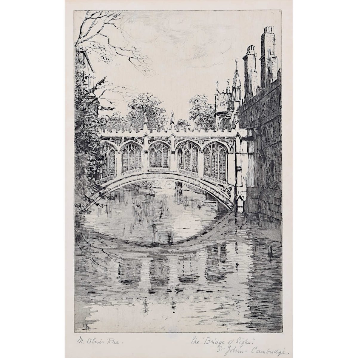 Mabel Oliver Rae Bridge of Sighs St John's College Cambridge c. 1920 ...