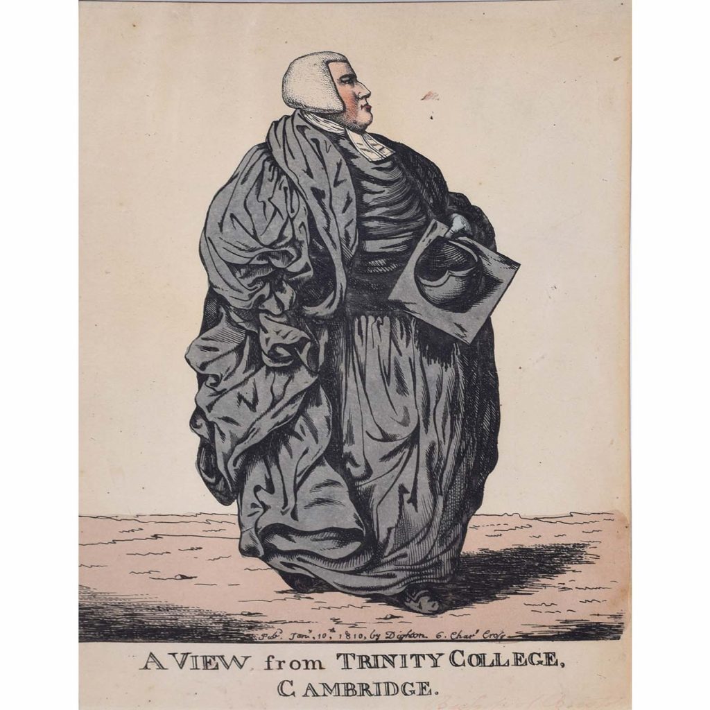 Mabel Oliver Rae Trinity College Cambridge Great Court etching c. 1920 ...