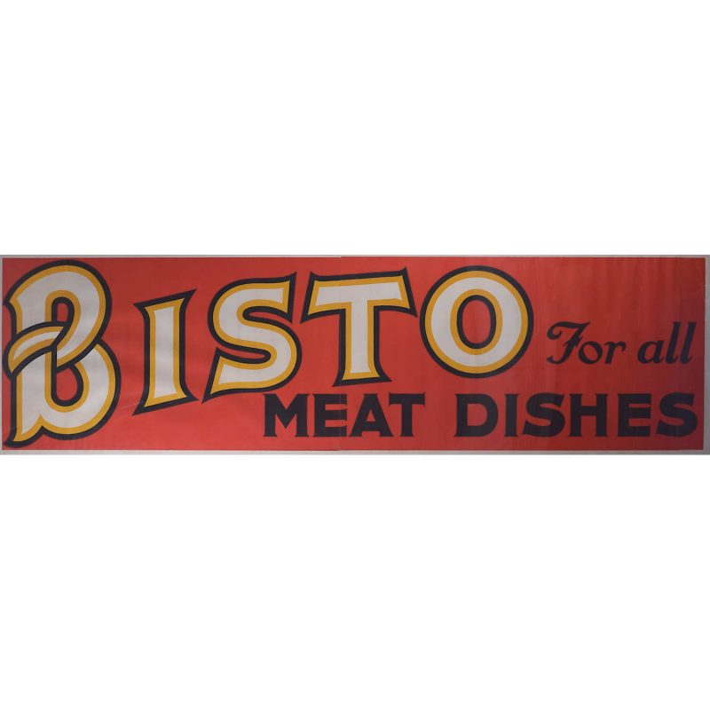 'Bisto for all Meat Dishes' original vintage poster circa 1950