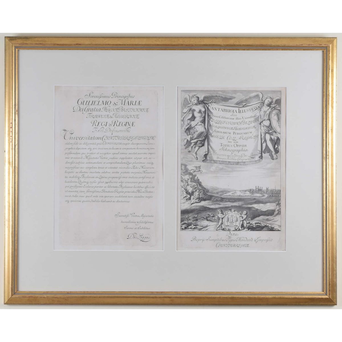 David Loggan: University of Cambridge Frontispiece 1690