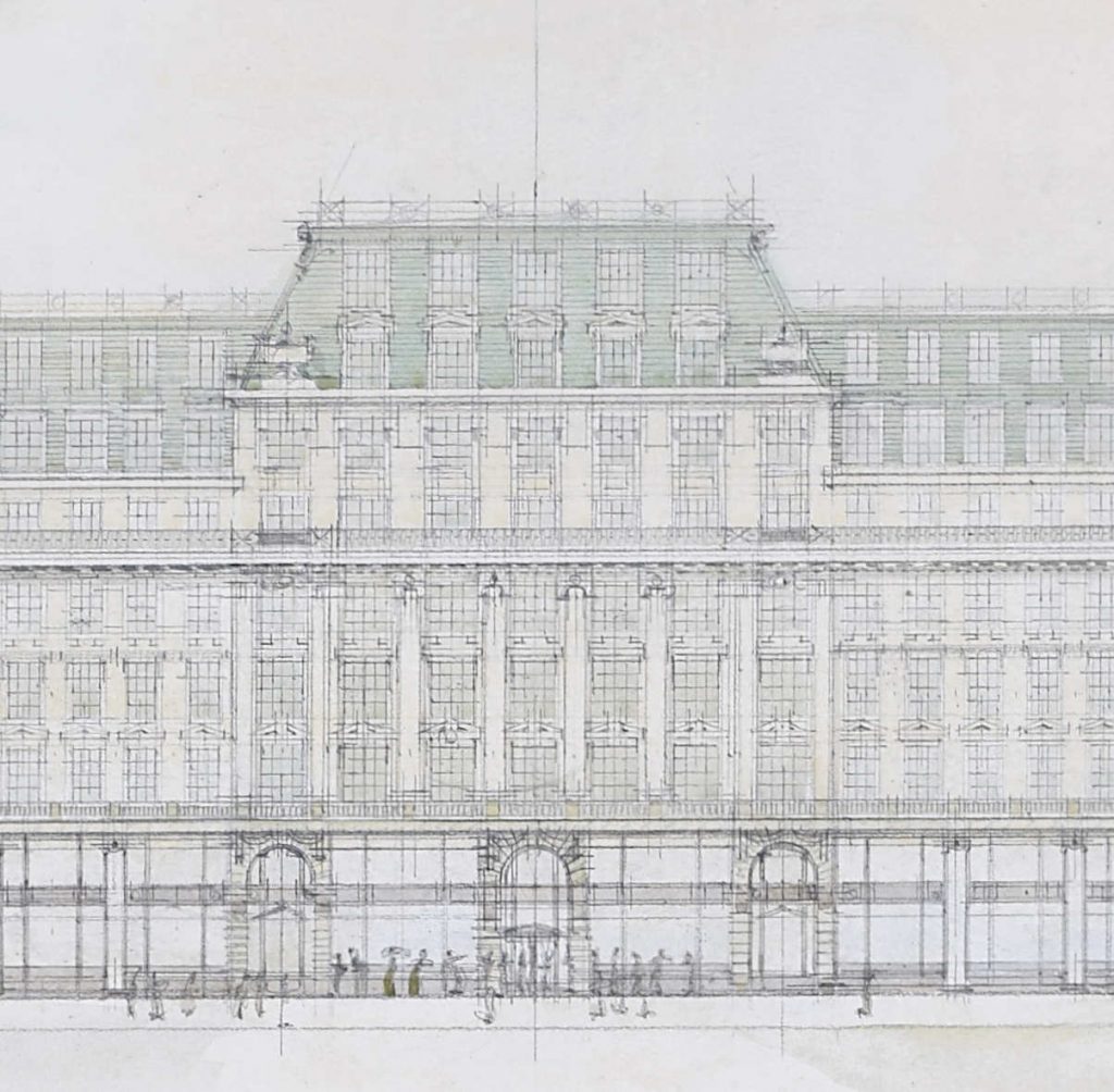 Albert Moore: 30 Fenchurch Street, London watercolour