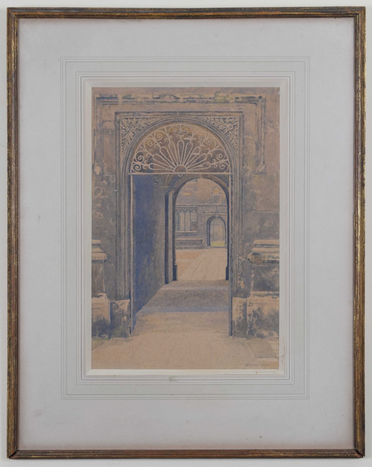 Old Schools Quad, Bodleian Library, Oxford watercolour by Bernard Cecil ...
