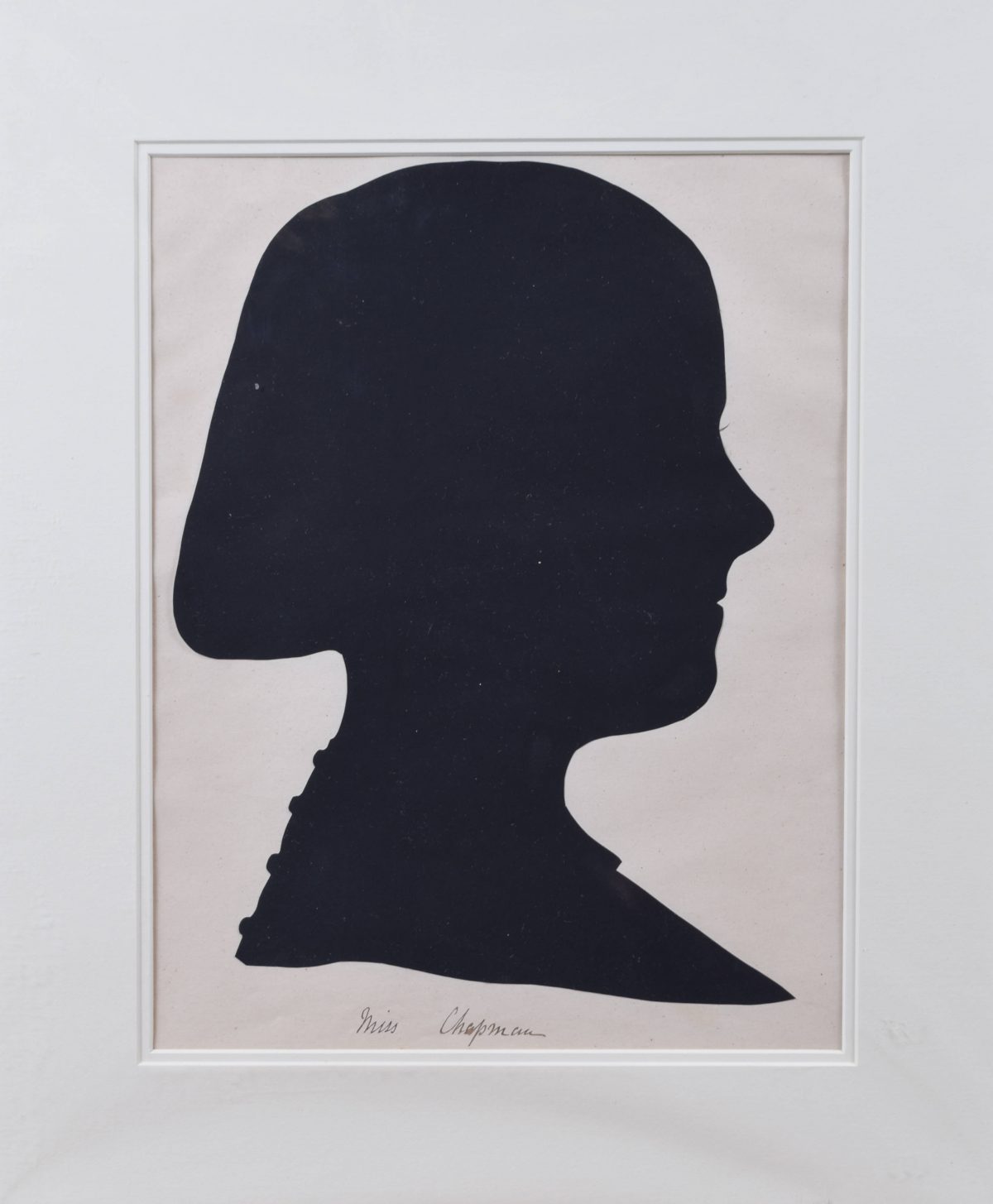 Nineteenth century silhouette: Miss Chapman - Manning Fine Art