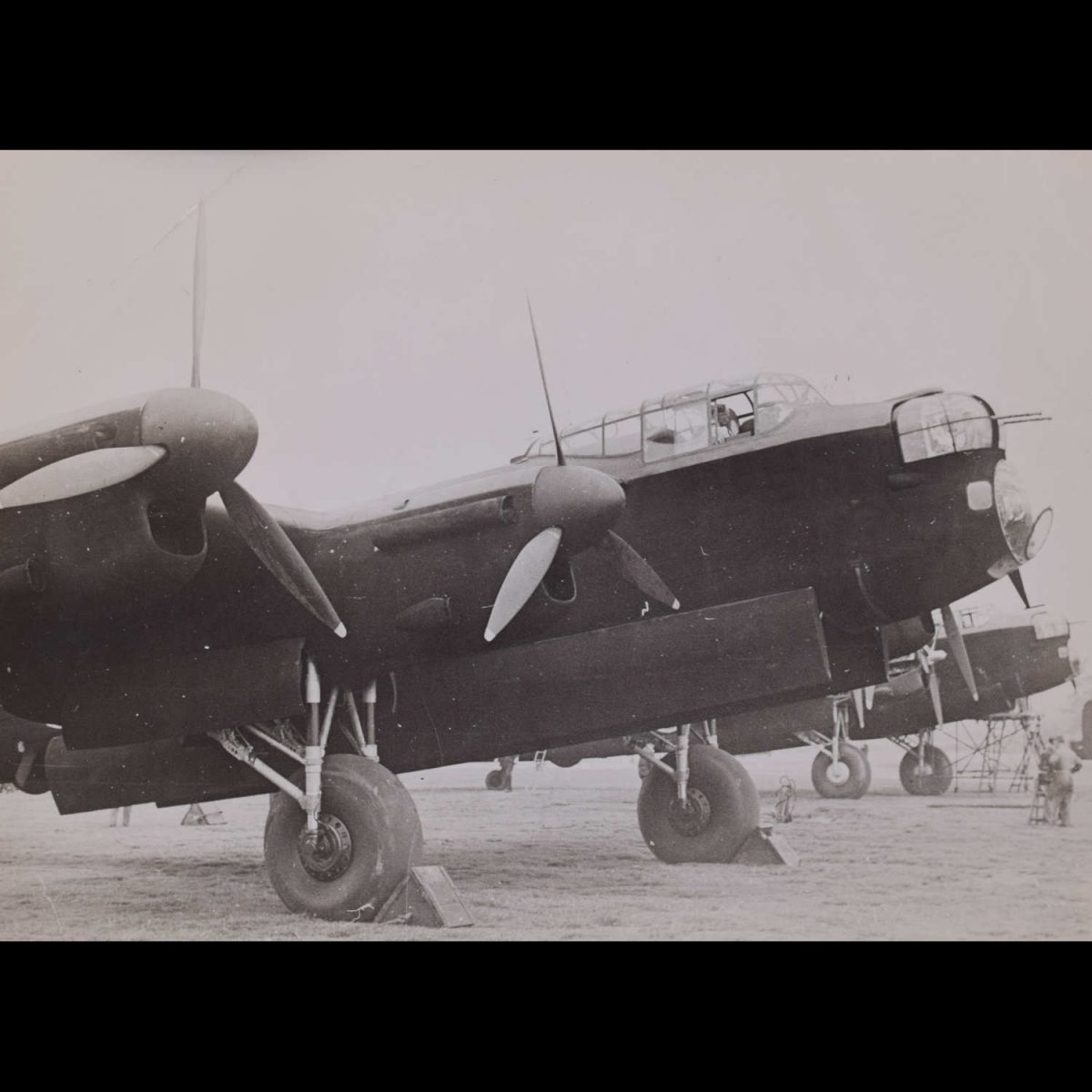 Lancaster Bomber original photograph several from a starboard wing for ...