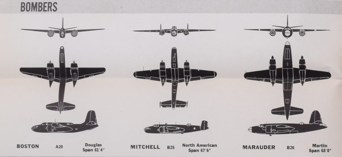 USA and UK fighter plane identification poster WW2