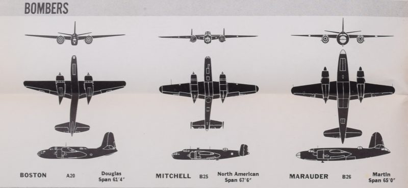 USA and UK fighter plane identification poster WW2