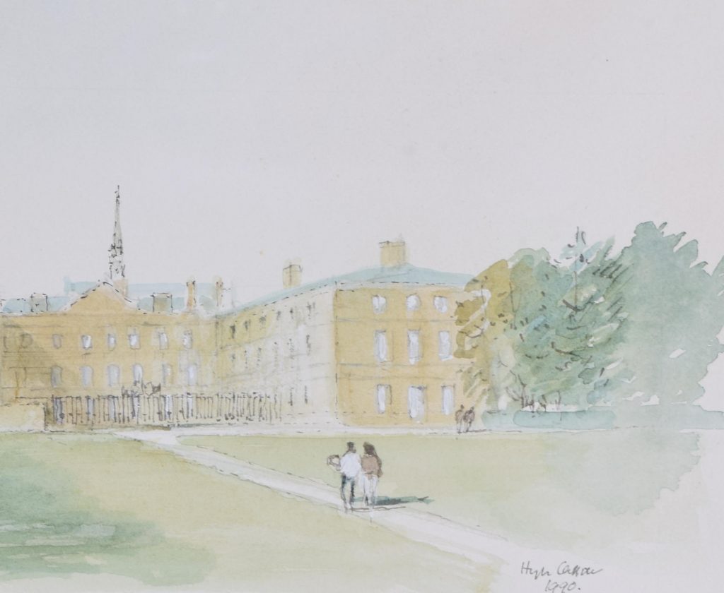 Trinity College, Oxford watercolour by Hugh Casson