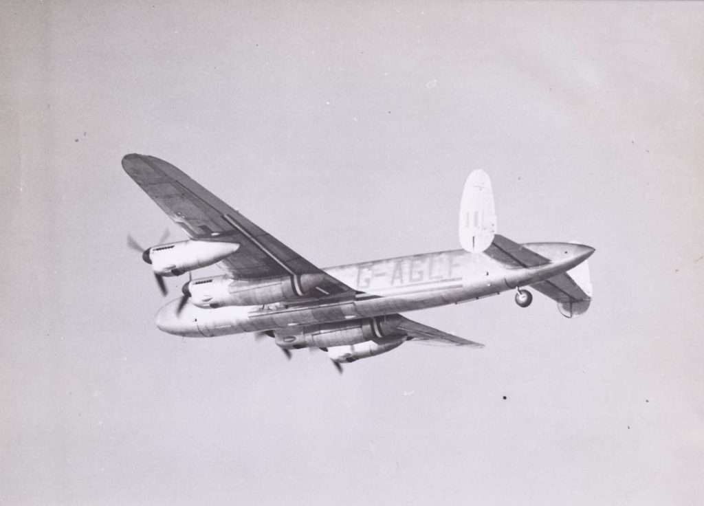 Avro Lancastrian Airliner G-AGLF original photograph c. 1945 - Manning Fine Art