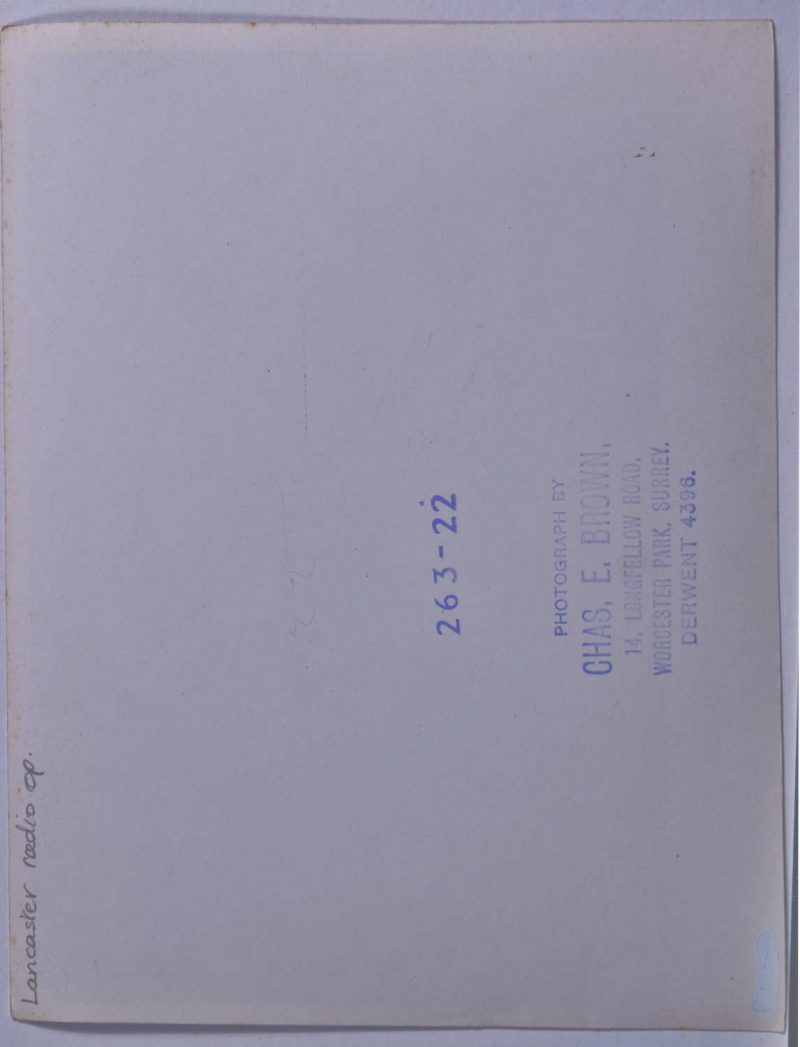 Avro Lancaster Bomber Radio Operator Charles E Brown original ...