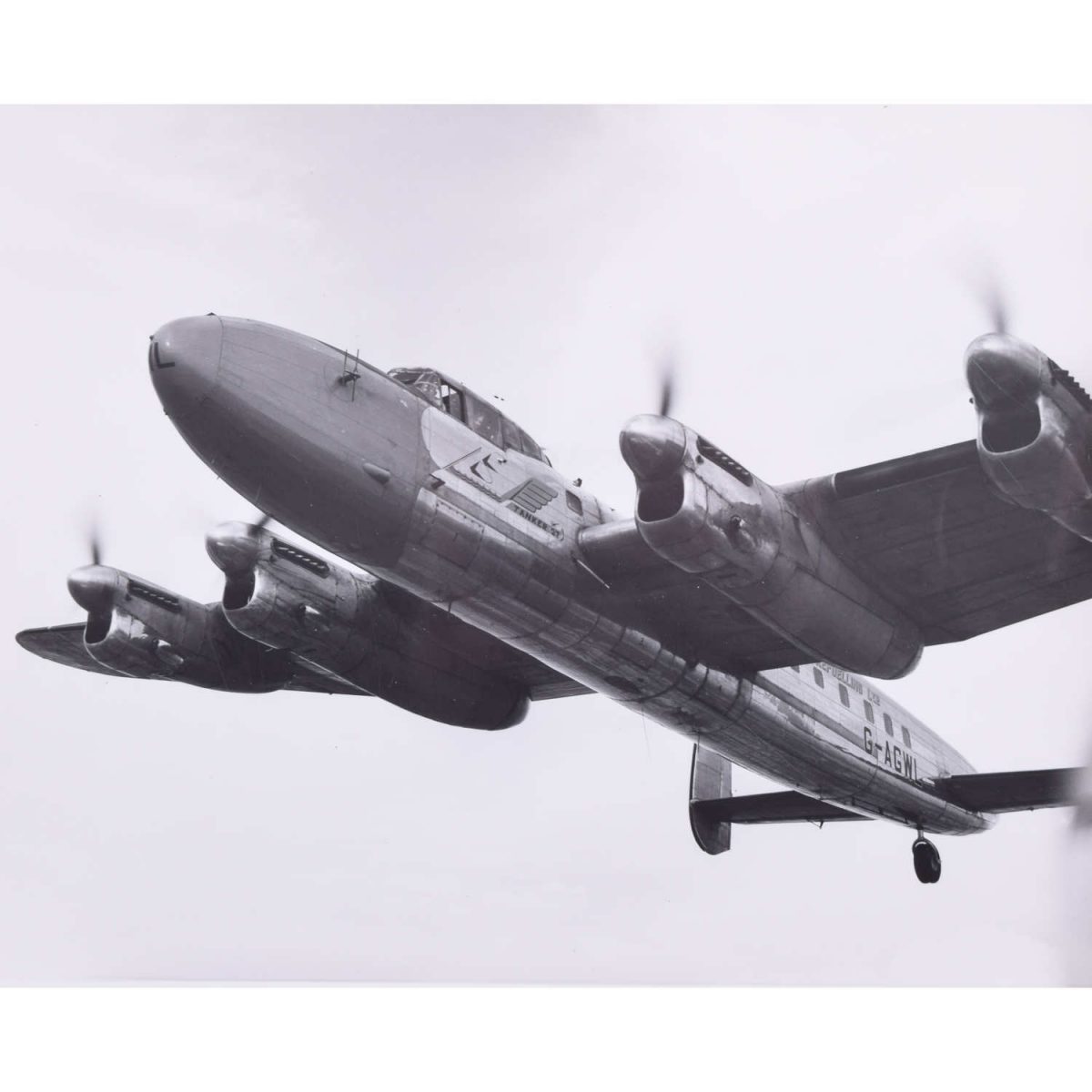 Charles E Brown BSAA Avro Lancastrian G-AGWL original photograph ...