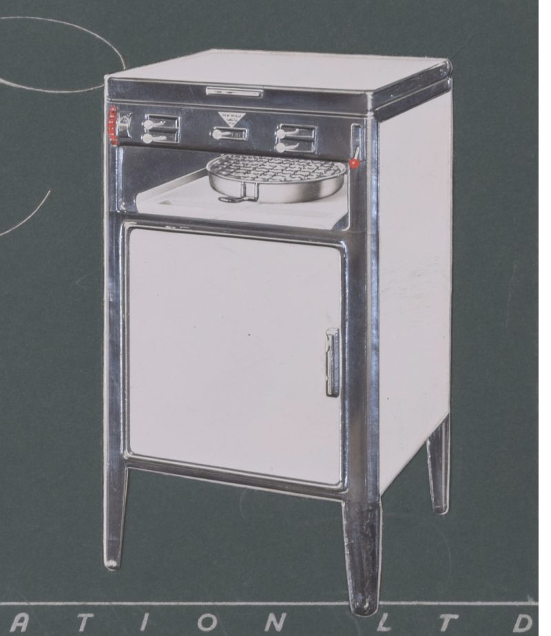 Radiation gas cookers Achievement Art Deco brochure design by Brownbridge
