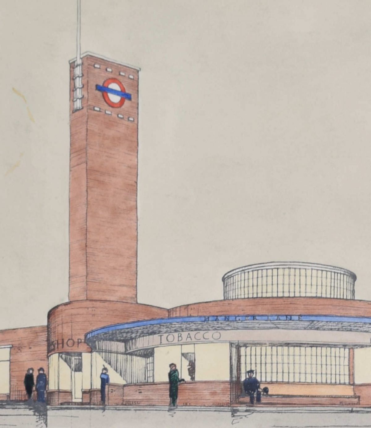 Hanger Lane London Underground 1930s station design by Brian Lewis
