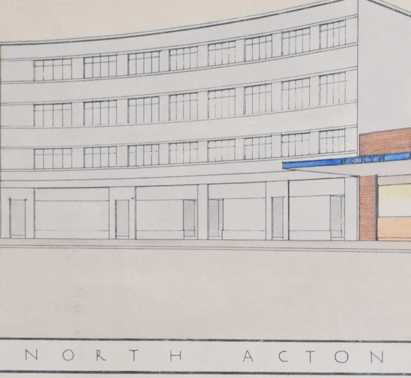 North Acton London Underground 1930s station design by Brian Lewis