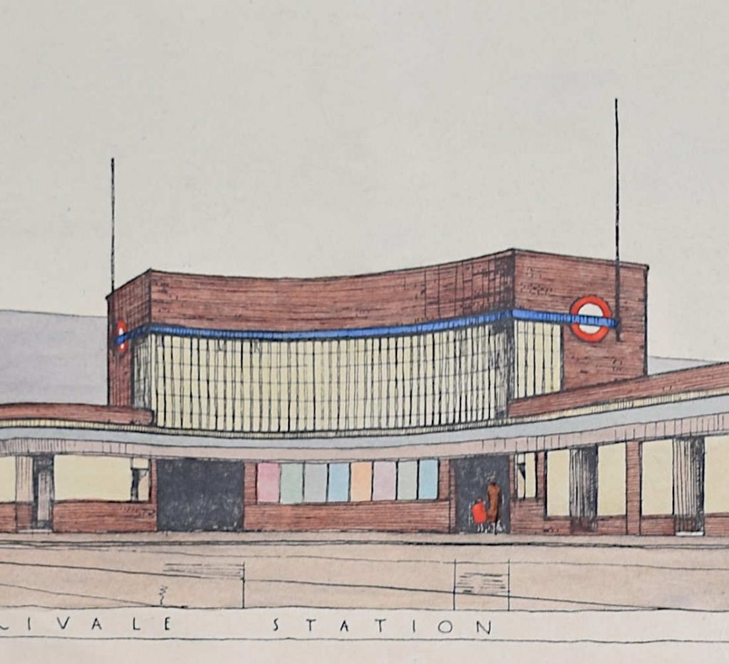 Perivale London Underground 1930s station design by Brian Lewis