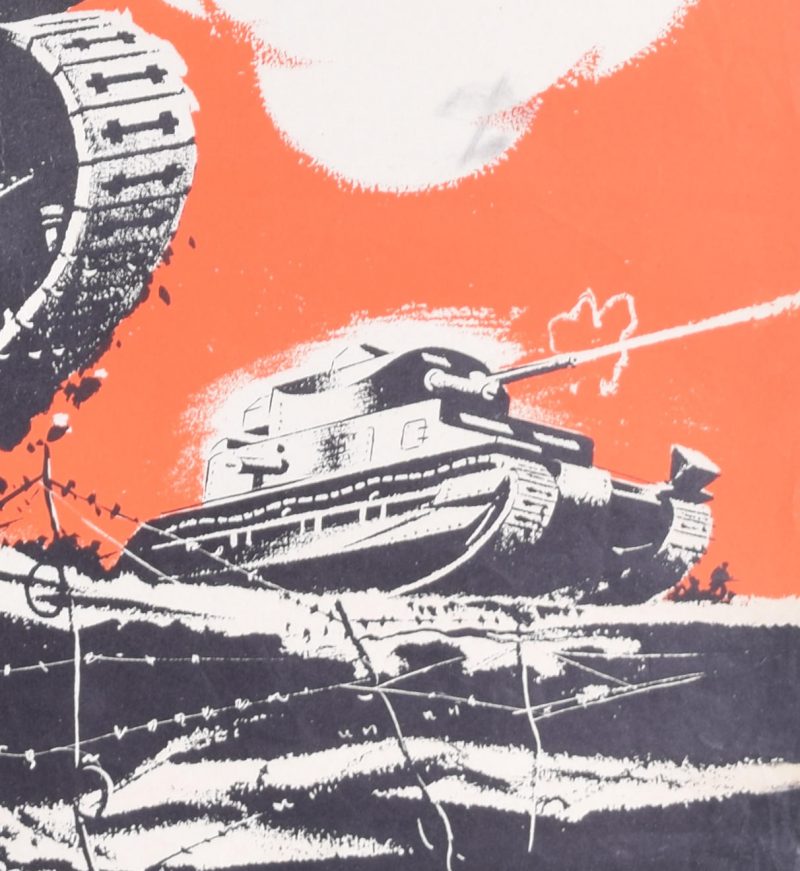 WW2 Tanks original vintage poster for National Savings - Manning Fine Art