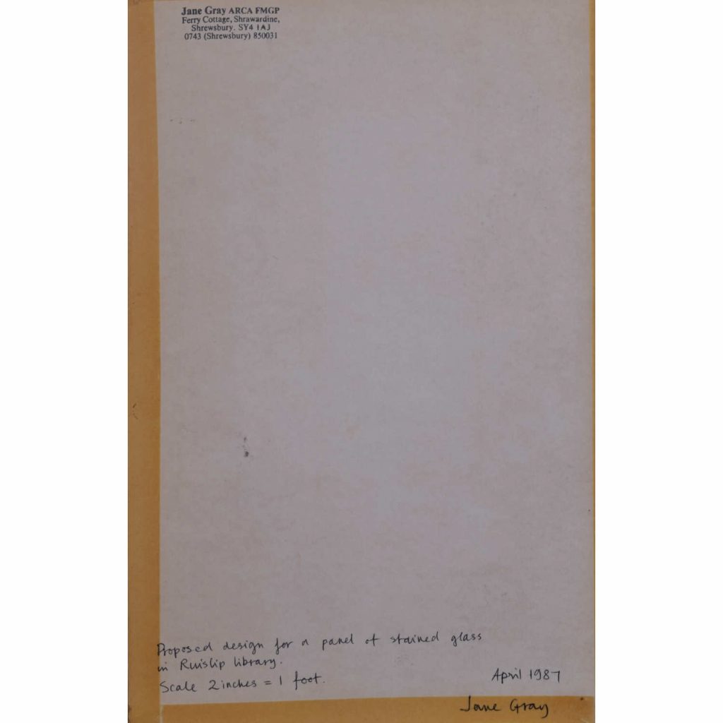 Ruislip Library, Design for Stained Glass Window