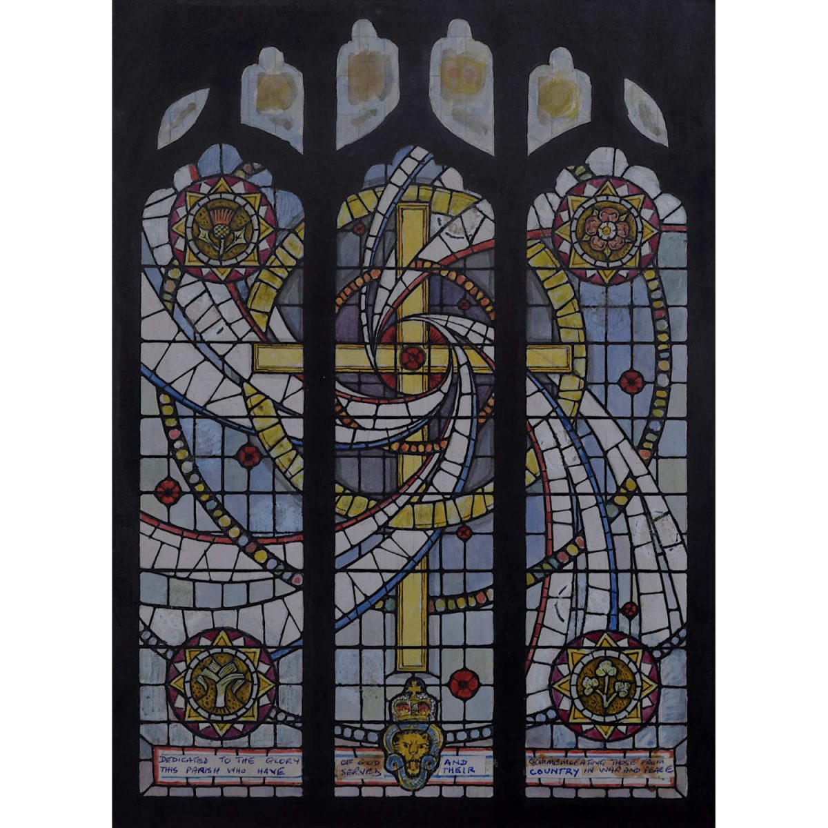 St Mary’s Church, Chirk, Design for Stained Glass Window Dedicated to ...