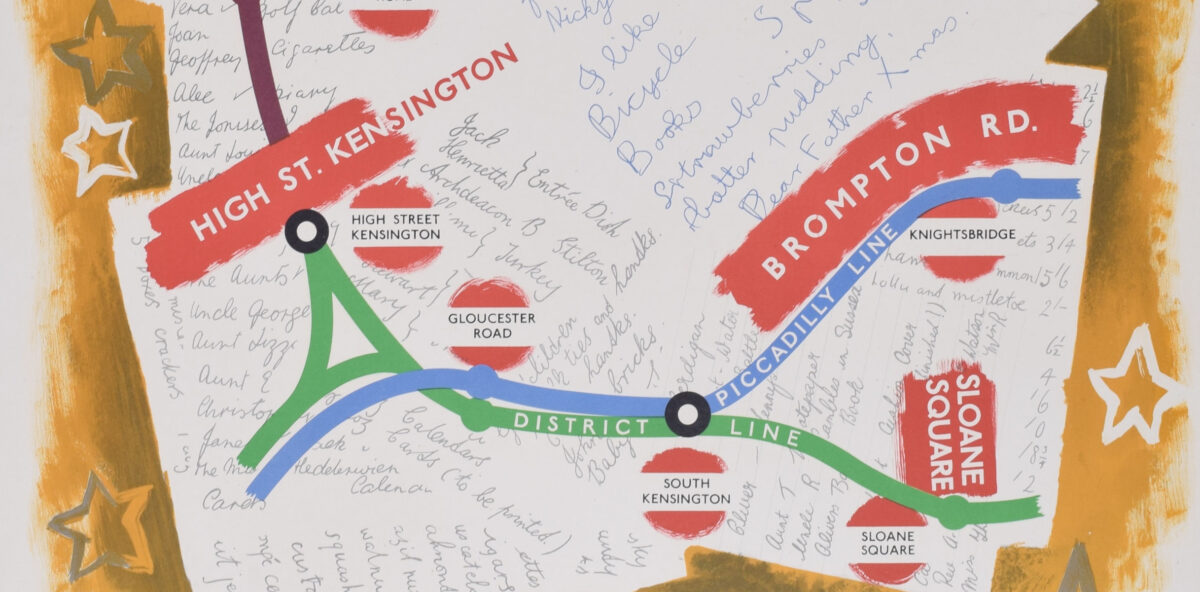 London Underground Map of London (1935) Christmas poster by Clifford ...
