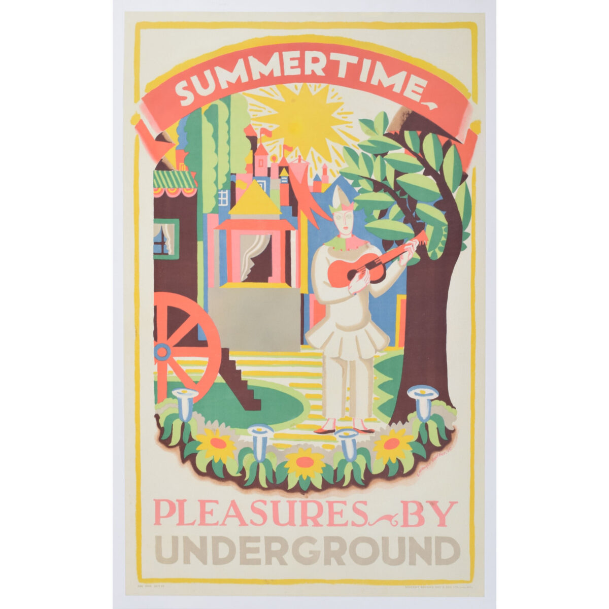 London Underground Summertime original vintage poster by Edward ...