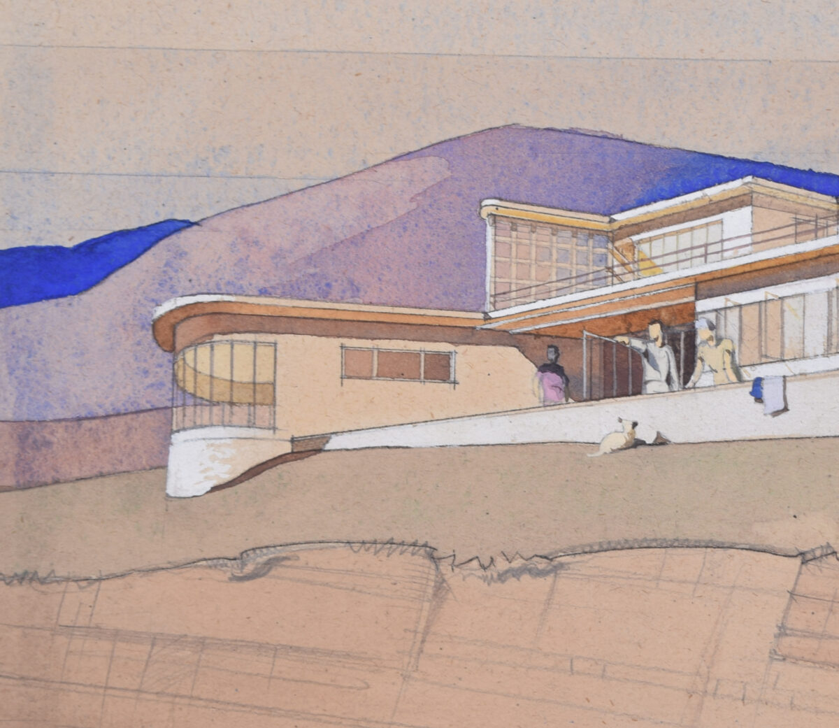 Architectural design for House on Round Island, Poole Harbour by Edward ...