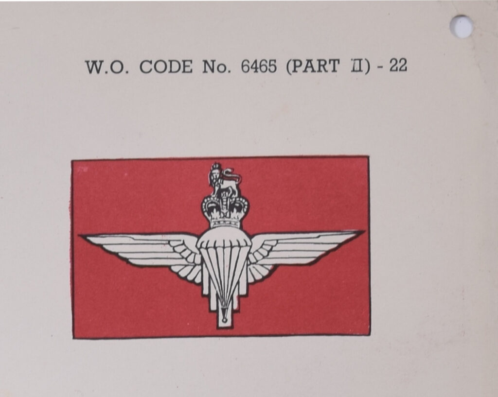 The Parachute Regiment Institute of Army Education 1954 uniform lithograph