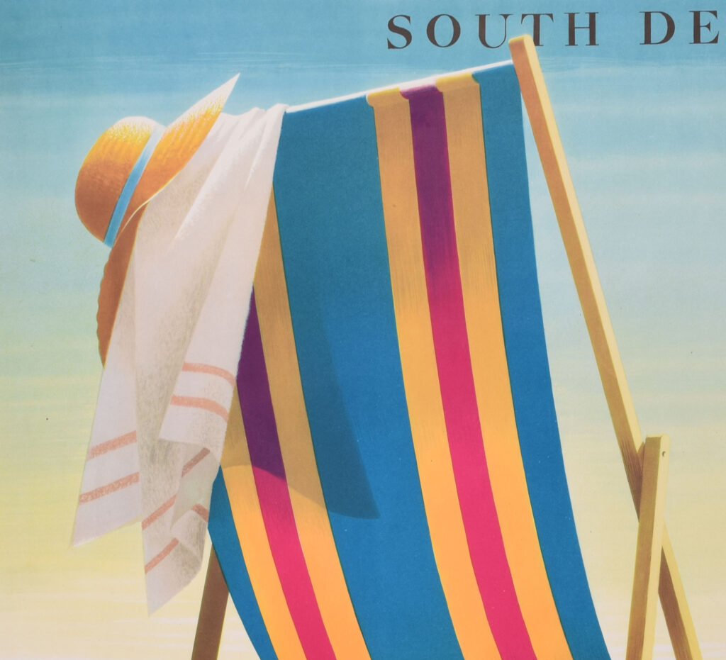 Paignton, South Devon original vintage tourism poster by Reginald Lander