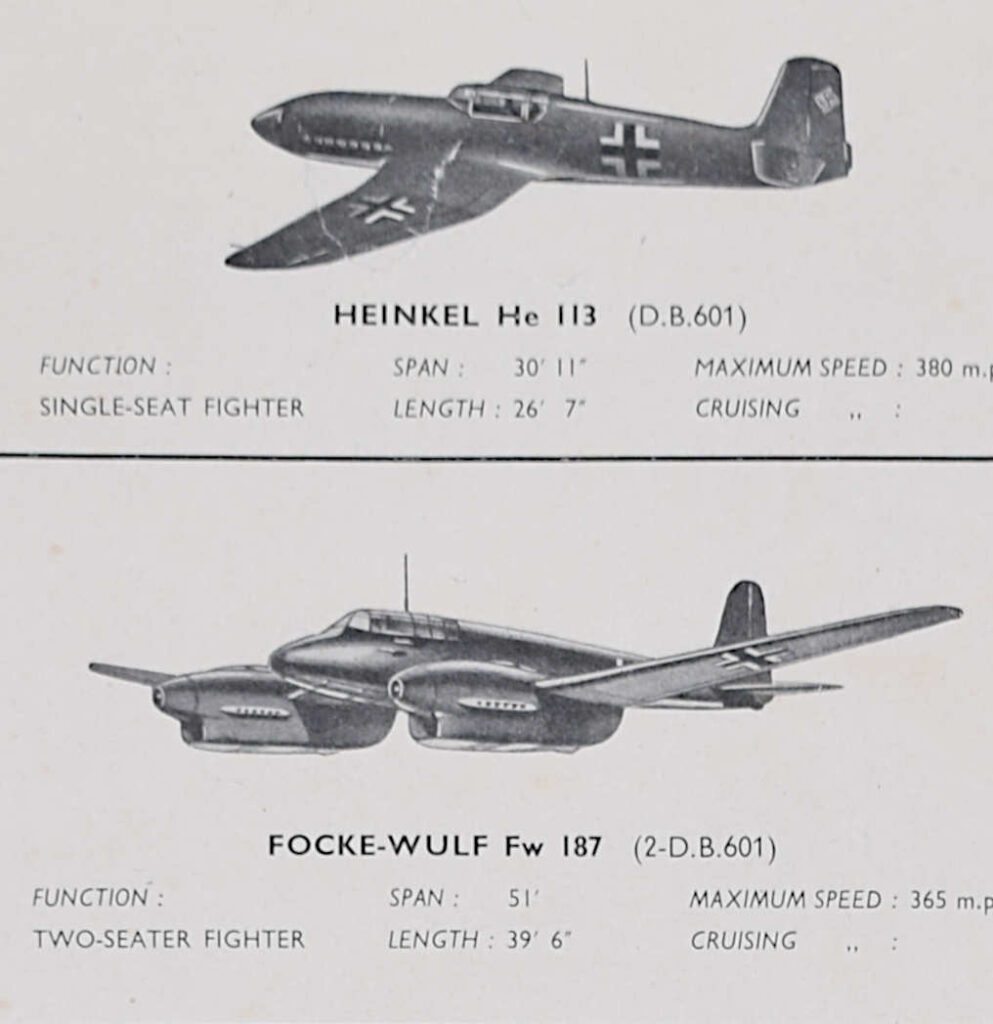 German Aircraft, original vintage WW2 poster - Manning Fine Art